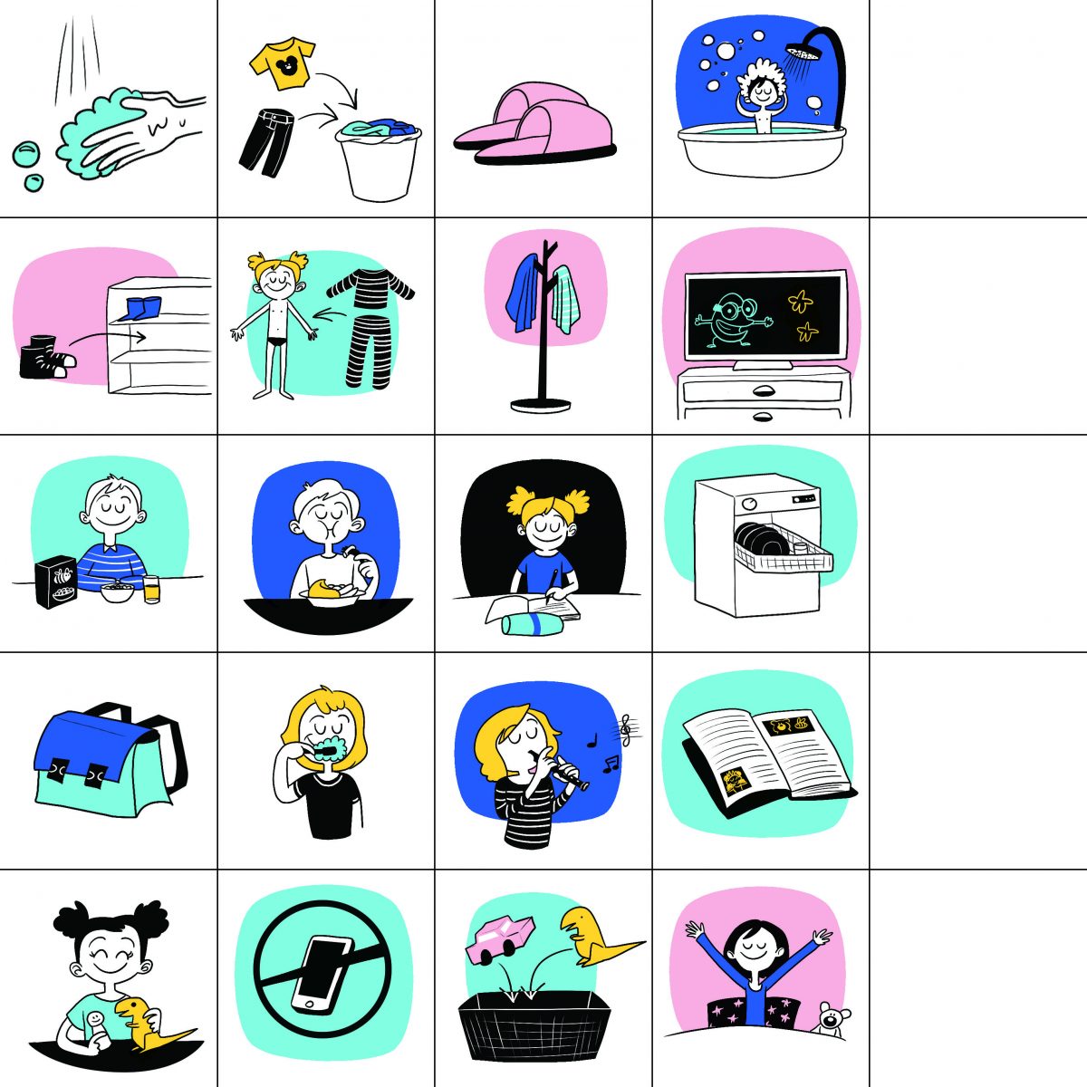 Les bonnes habitudes à faire adopter aux enfants et nos idées pour les ...